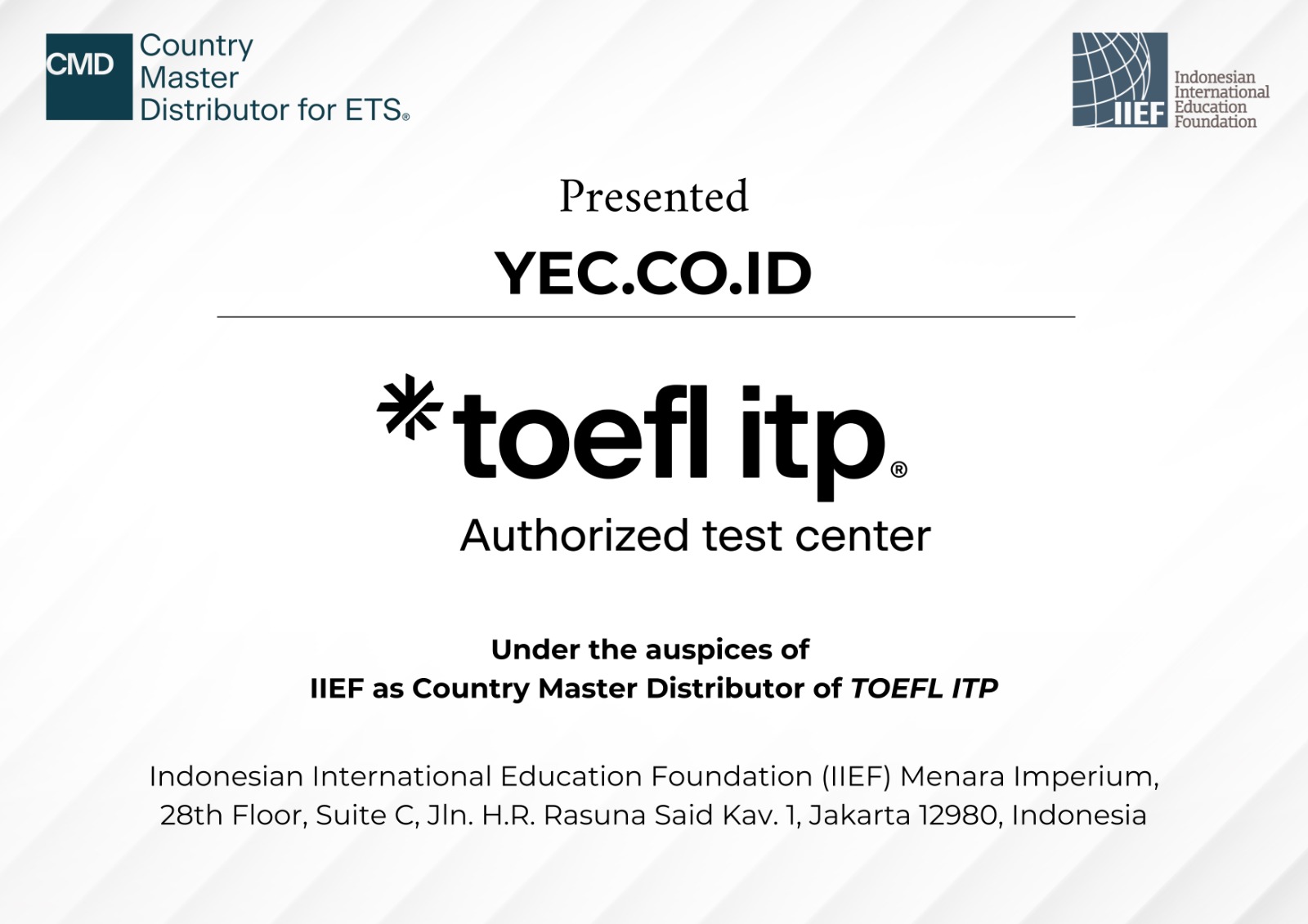 PAKET TOEFL ITP + English Proficiency Online Test (Only Test) - Yureka ...
